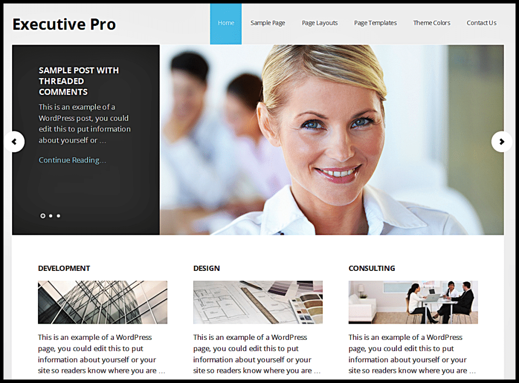 Executive Pro Theme Genesis Excellent Business Pro Theme