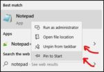 How to put Sticky Notes or Notepad on Desktop Windows 10