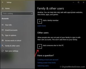 How to create, add or remove Microsoft Account in Windows 10